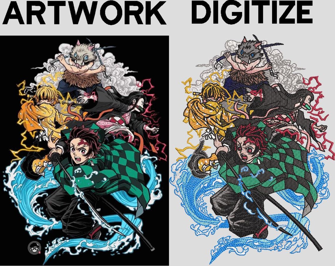 Custom Logo Embroidery Digitizing, DST PES EXP File Conversion - Etsy