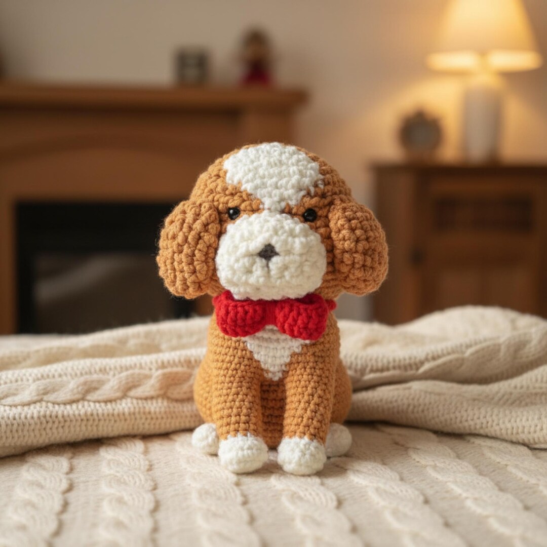 Goldendoodle Crochet Pattern | Amigurumi Puppy Dog Plush Toy (PDF ...