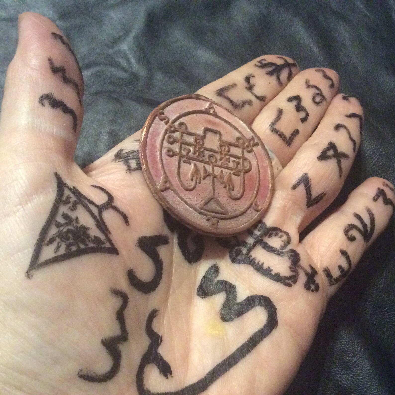 Andras Metal Cast Ars Goetia Demon/ Daemon Seal Magick Occult Talisman ...