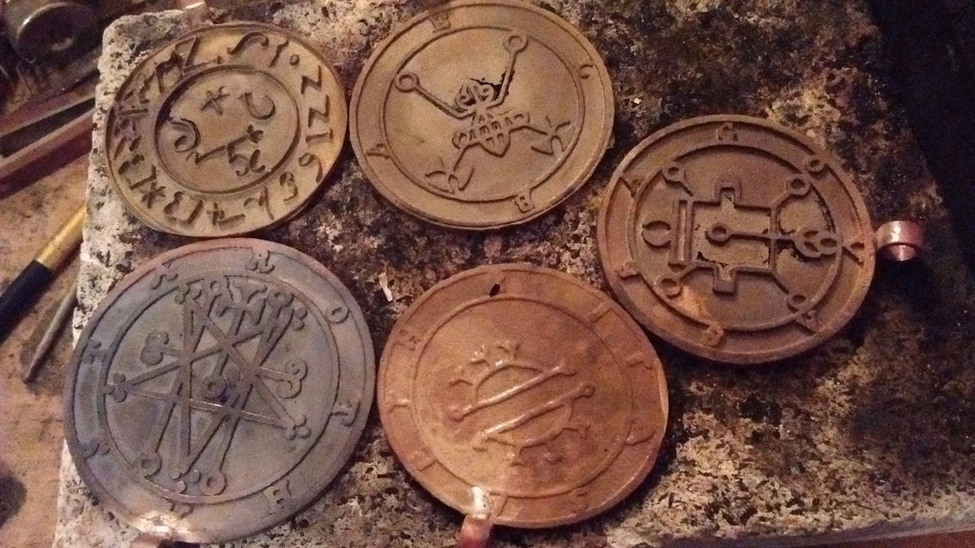 Stolas Cast Daemon Seal Pendant 1 Inch Magick Occult Talisman Goetia ...