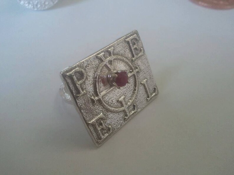 Enochian Ring Signet Style Lost Wax Cast. Sterling Silver or - Etsy
