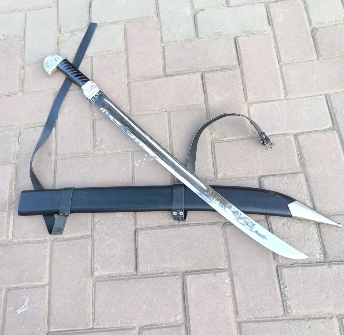 Handmade Shashka Sword Russian Cossack Saber Paul Chen 1881 Stainless ...