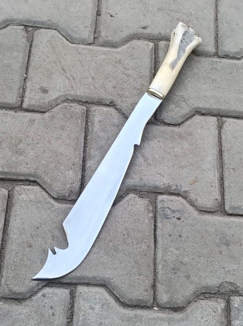 Predator 2 Movie Replica Handmade Knife With Gut Hook - Rambo Style ...