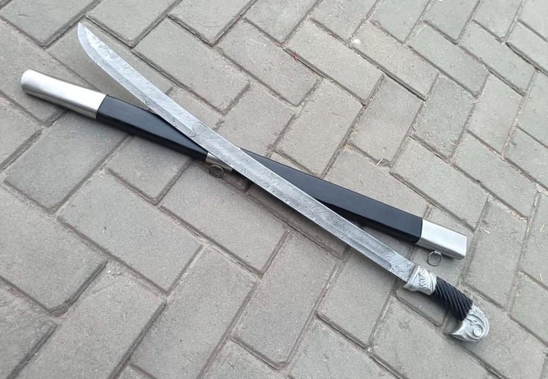 Handmade Shashka Sword Russian Cossack Saber, Paul Chen 1881 Damascus ...