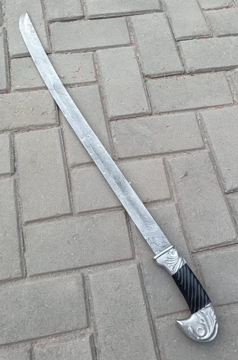 Handmade Shashka Sword Russian Cossack Saber, Paul Chen 1881 Damascus ...