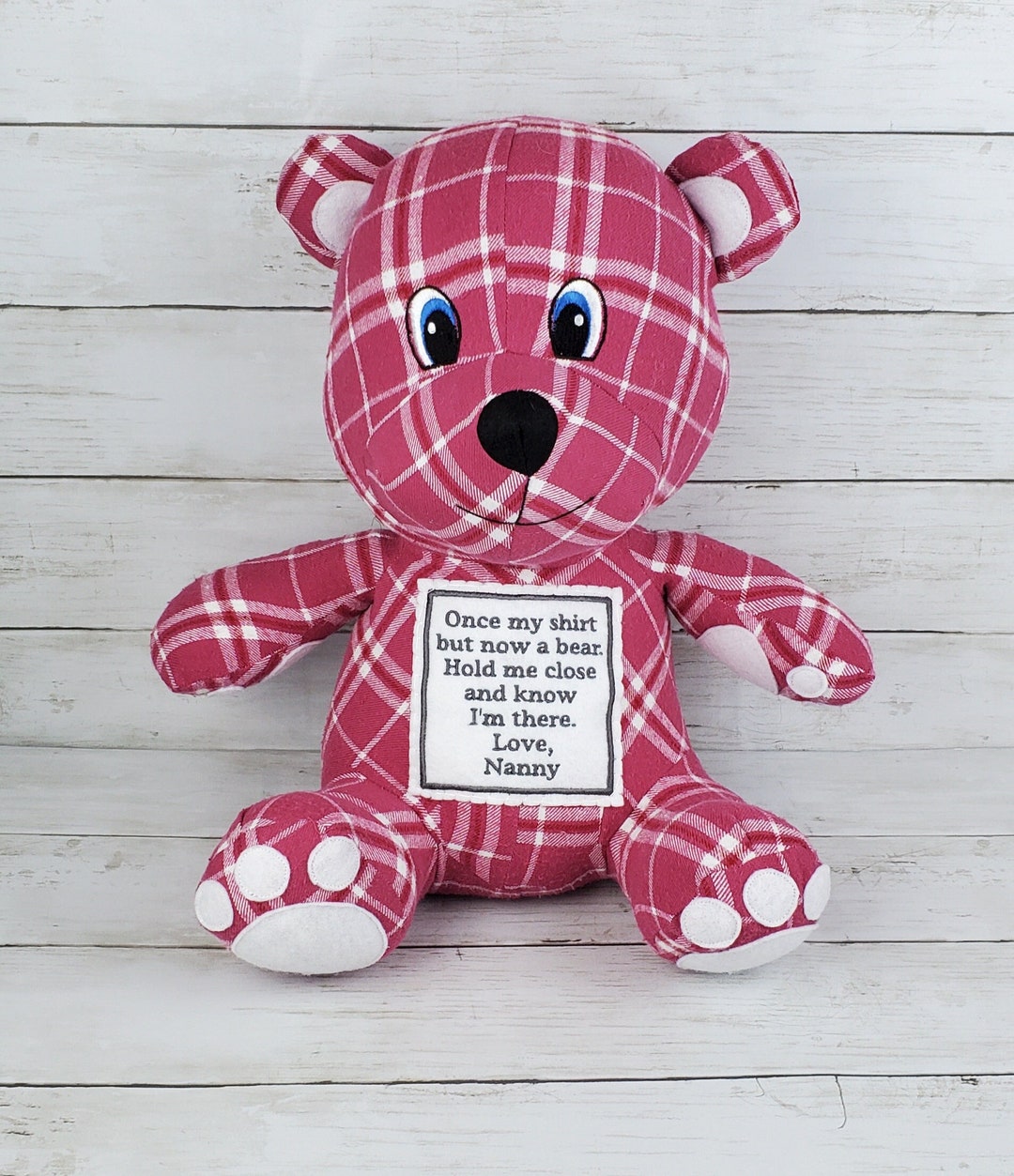 Custom Memory Bear Teddy Bear From Loved Ones Clothing Rememberance ...