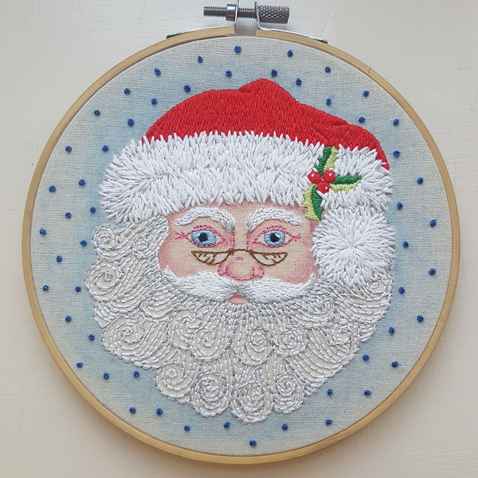 Santa Claus Hand Embroidery Printable Pattern Christmas | Etsy