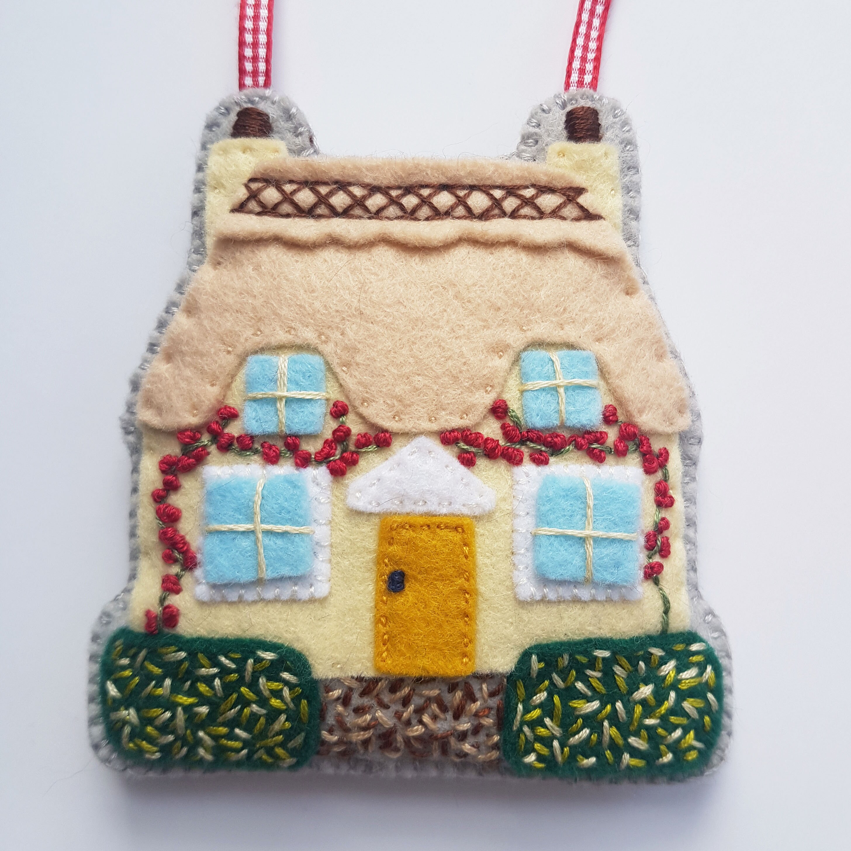 Lemon Cottage Felt Ornament Pattern DIY Craft Pattern - Etsy UK