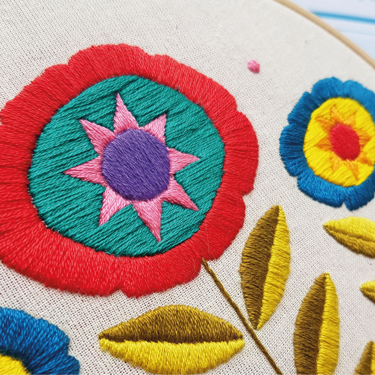 Floral Embroidery Pattern SCANDI FLOWERS Hand Embroidery - Etsy