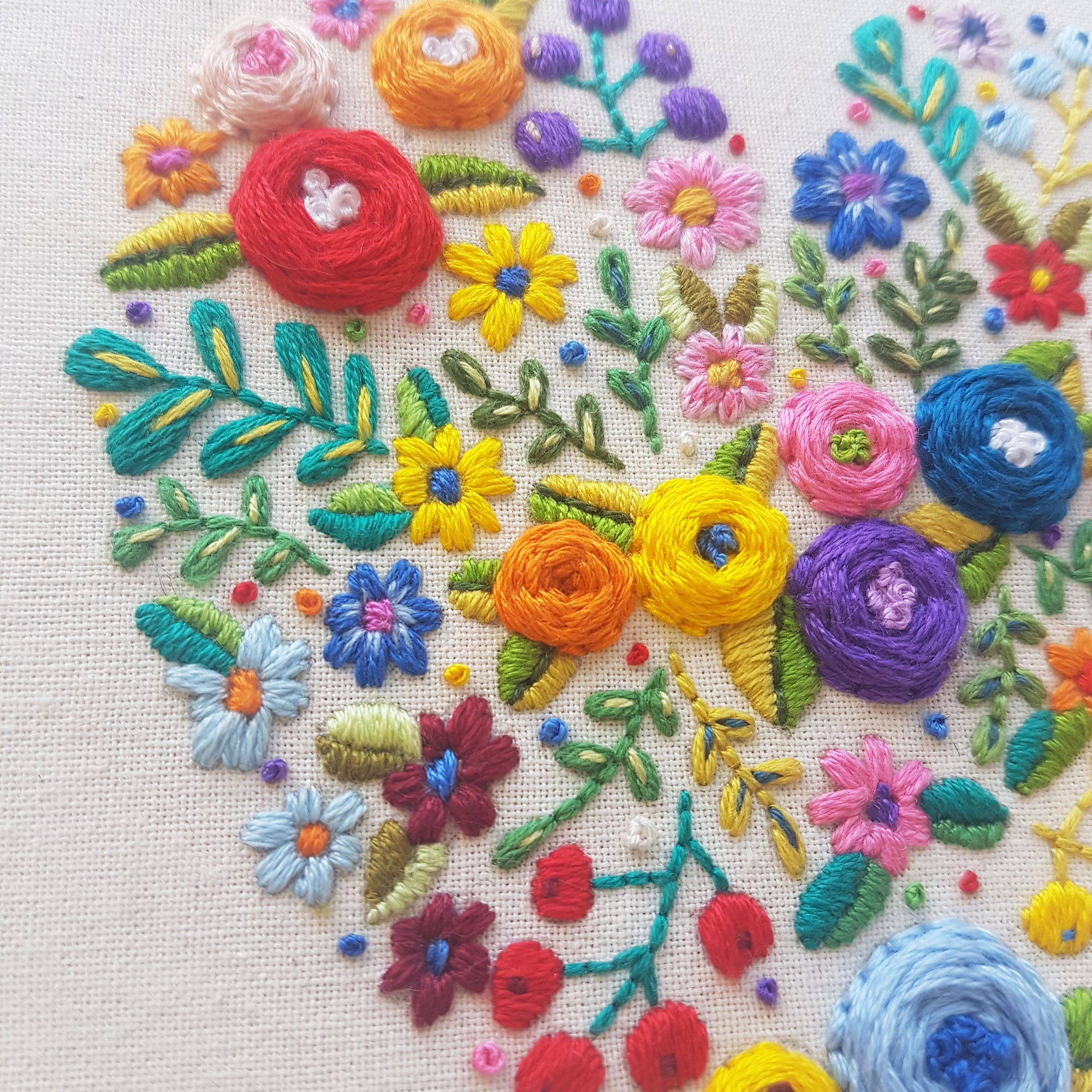 Printable Embroidery Pattern Love Grows Here Modern - Etsy