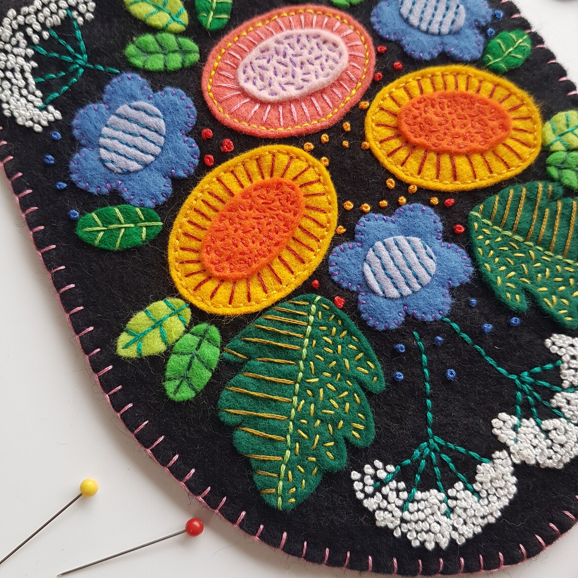 Floral Felt Banner Pattern, DIY Craft (PDF Pattern) - Etsy