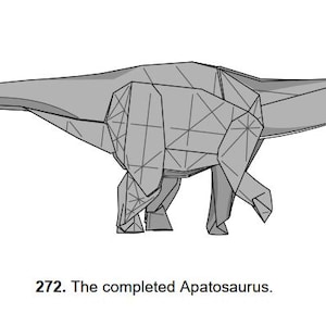 Origami Apatosaurus (diagrams) - Etsy