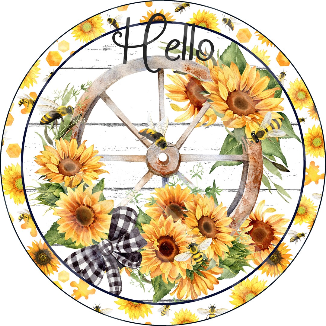 Sunflowers Sign Printable Wall Art Sublimation Graphic - Etsy