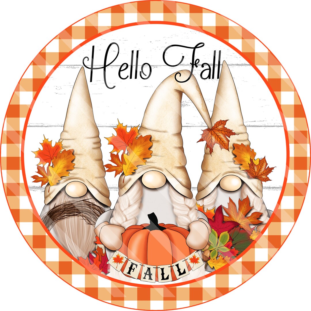 Fall Gnomes Sublimation Graphic Printable Wall Art Pumpkins - Etsy