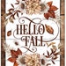 Fall Sign Printable Sublimation Graphic Autumn Hello Fall - Etsy