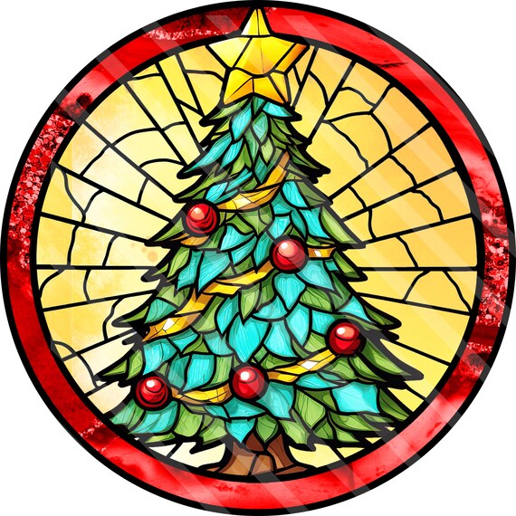 Nativity Stained Glass Art Prints