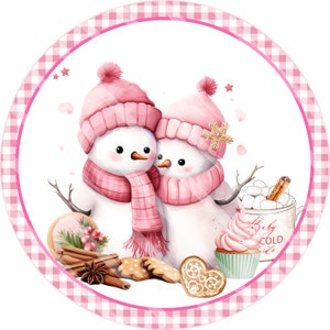 Christmas Printable Sublimation Graphic, Door Sign Design, Sweet Pink ...