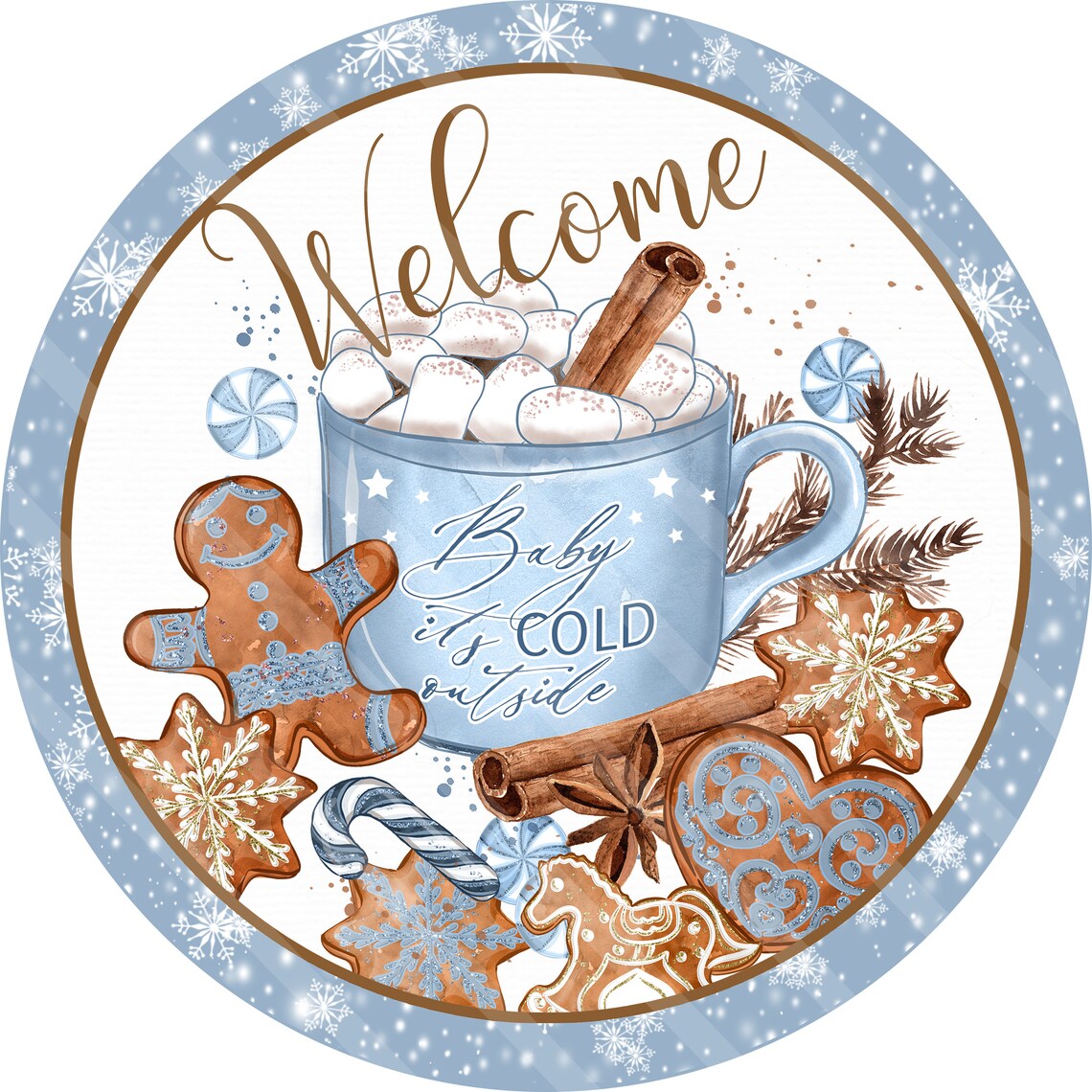 Christmas Printable Sublimation Graphic Door Hanger Light - Etsy