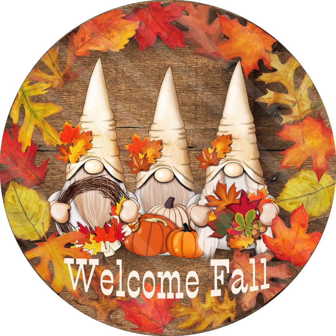 Fall Gnomes Sublimation Graphic, Printable, Wall Art, Pumpkins Fall ...