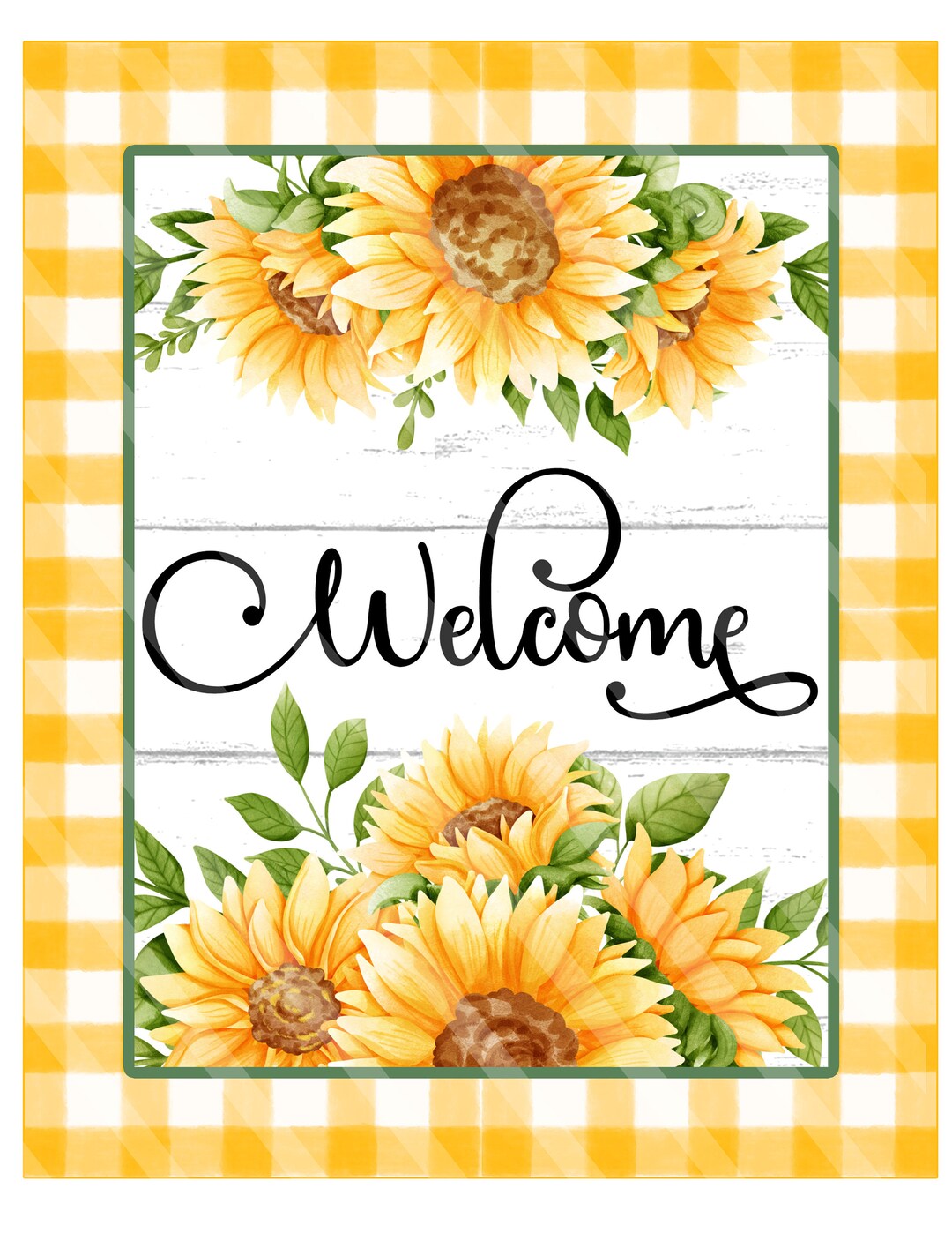 Summer Sunny Flowers Sign Sublimation Graphic, Printable, Sunflowers ...