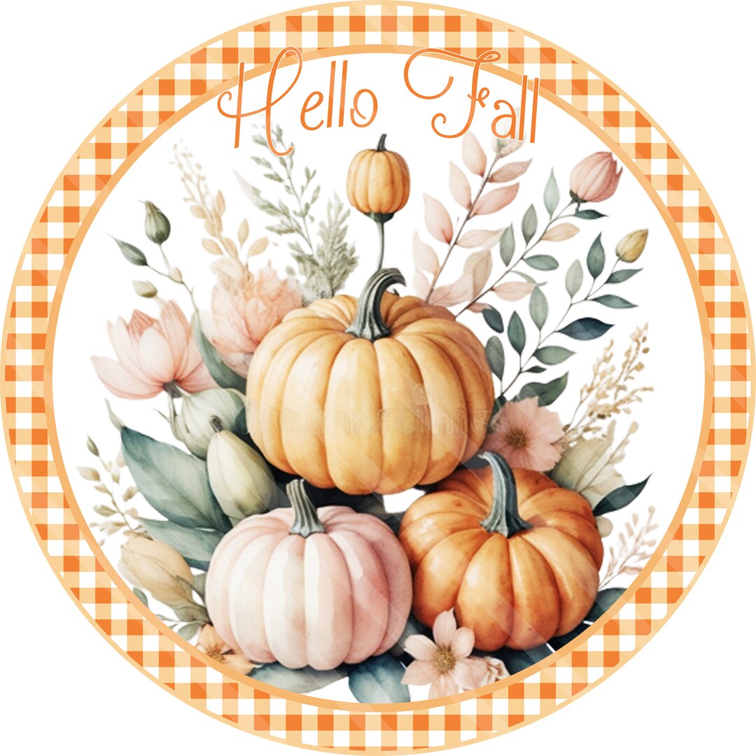 Fall Sign Printable Sublimation Graphic, Wall Art, Wreath Accessory ...