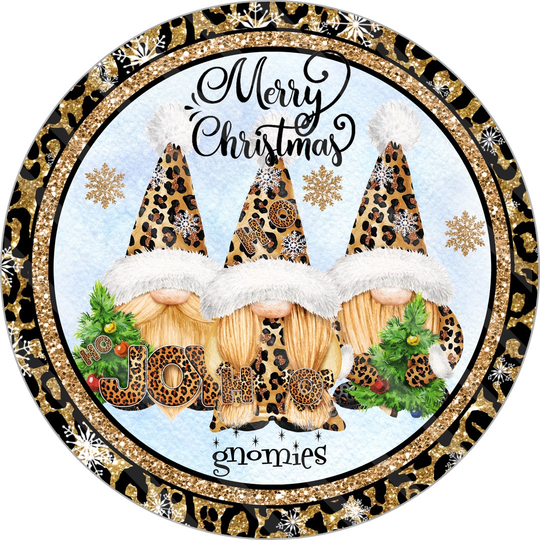 Christmas Gnomes Printable Sublimation, Merry Christmas Gnomies, Copper ...