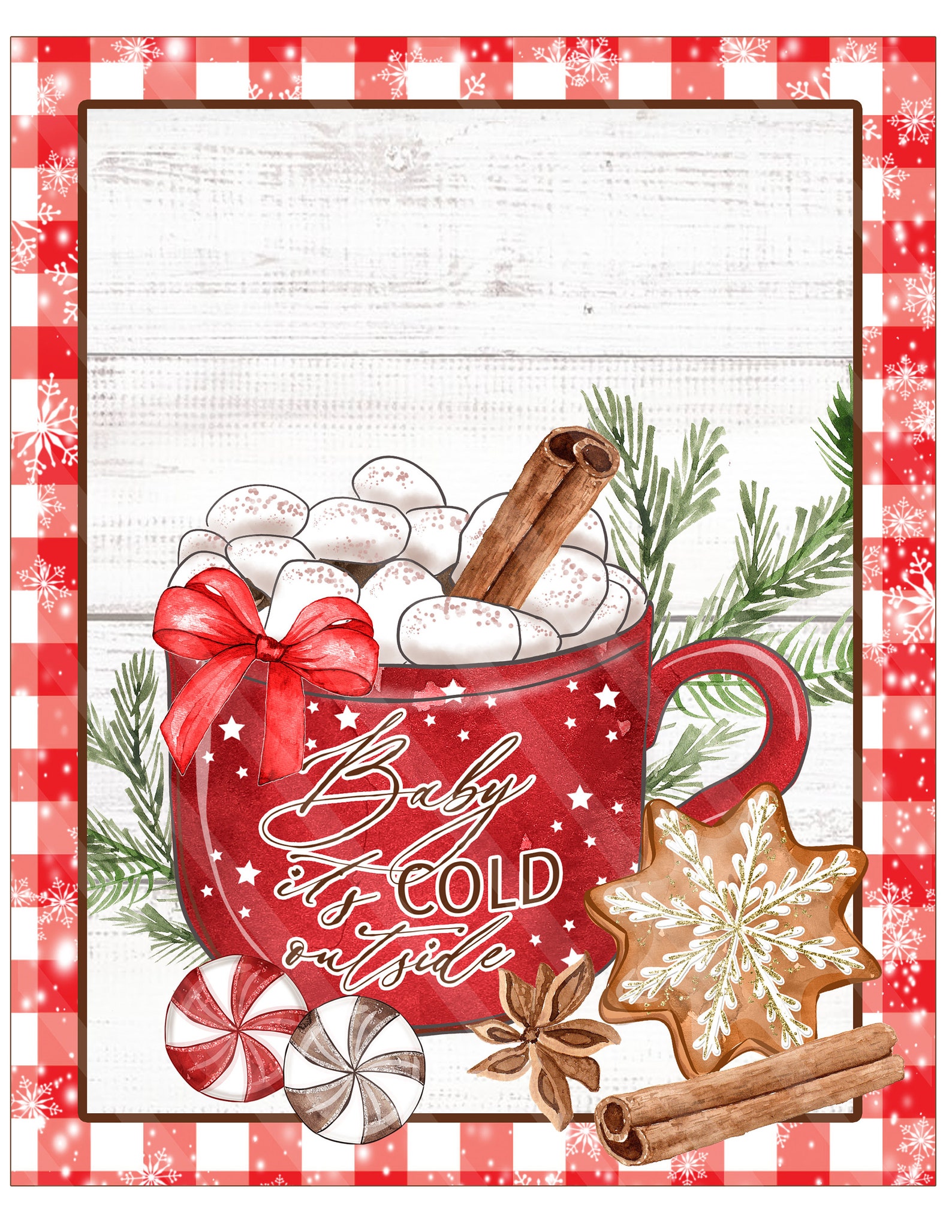 Christmas Printable Sublimation Graphic Door Hanger Hot - Etsy