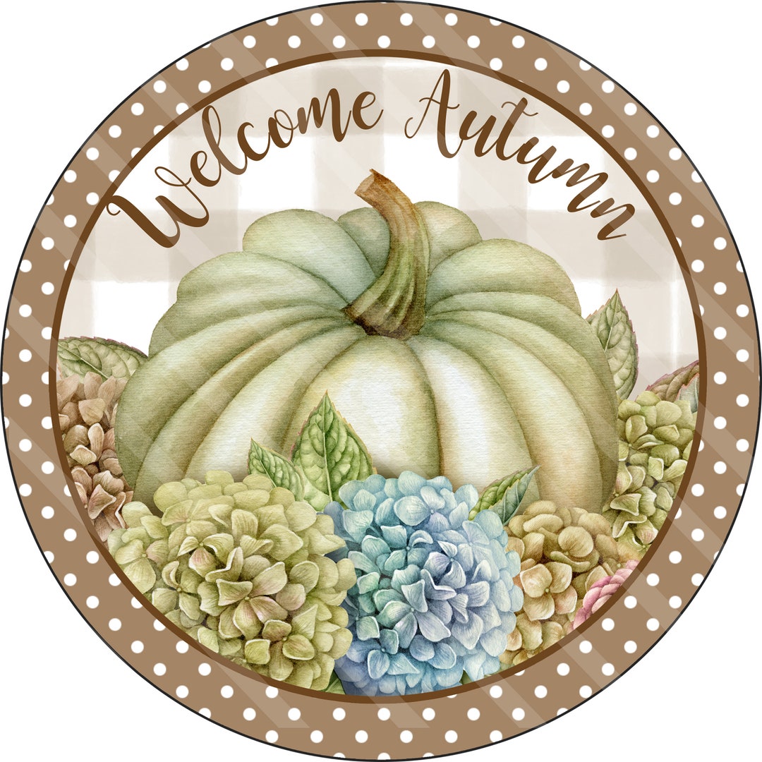 Fall Sign Printable Sublimation Graphic, Autumn, Pumpkins Dried ...