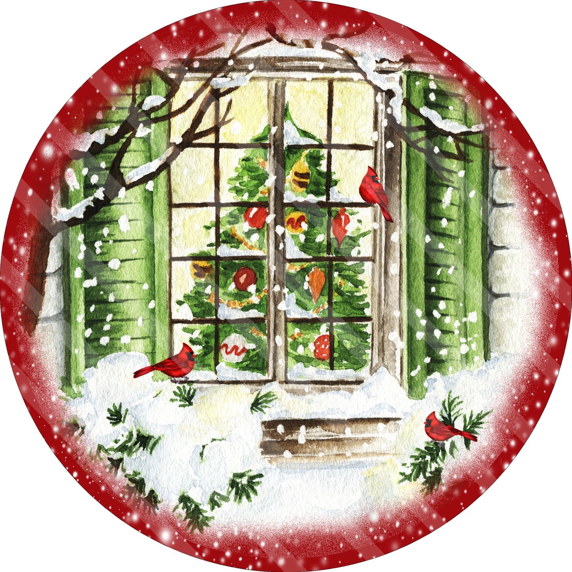 Christmas Printable Sublimation Graphic Christmas House Tree | Etsy