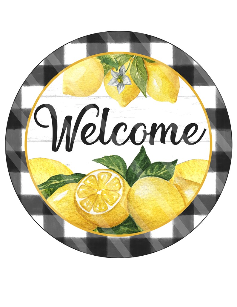 Summer Printable Sublimation Graphic Lemons and Black - Etsy