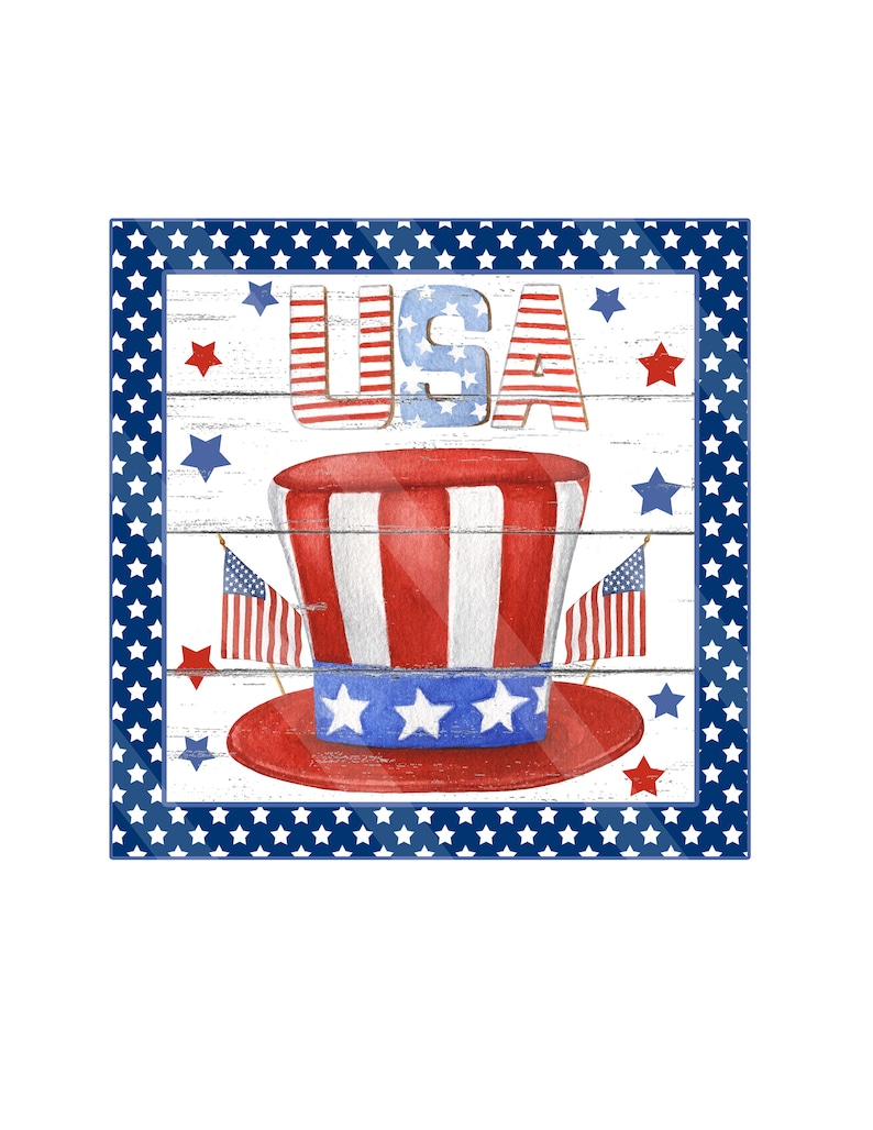 Americana Patriotic Printables Mini Signs 4 Styles 6 | Etsy