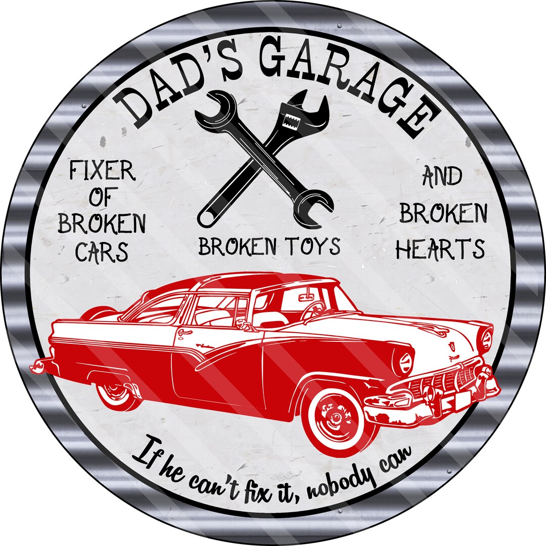 Father's Day Printable, Sublimation Graphic, Dad's Garage Tools Retro ...