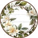 Gardenia Wreath Sign Sublimation Graphic, Printable, White Gardenias ...
