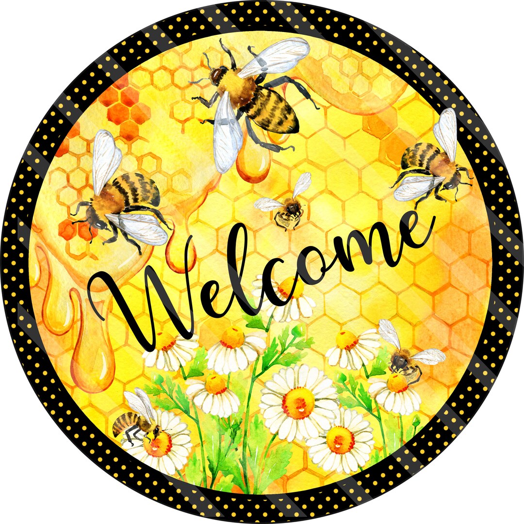 Verano imprimible, gráfico de sublimación, bienvenida de abejas ...