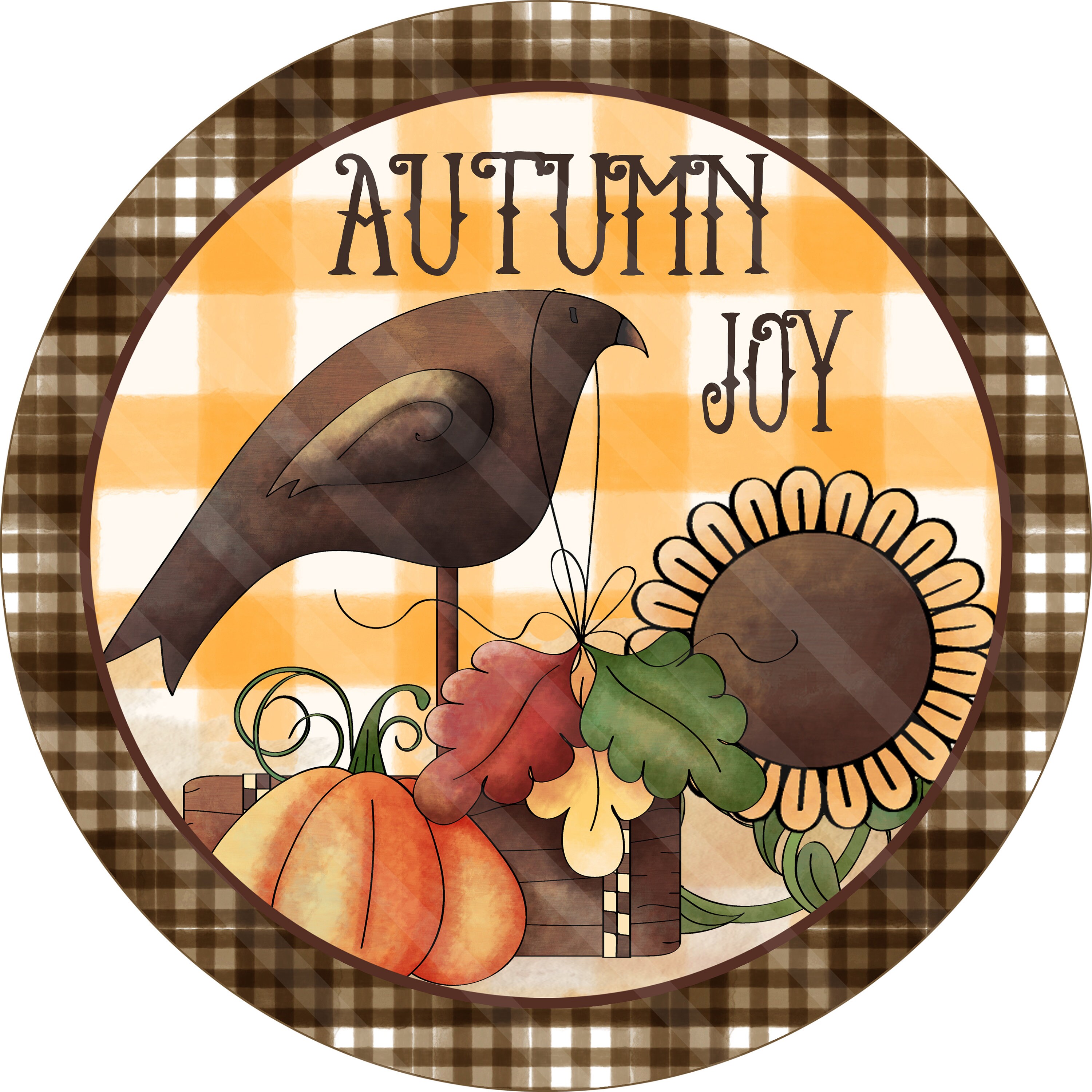 Fall Prim Printable Sublimation Graphic Autumn Joy Prim - Etsy