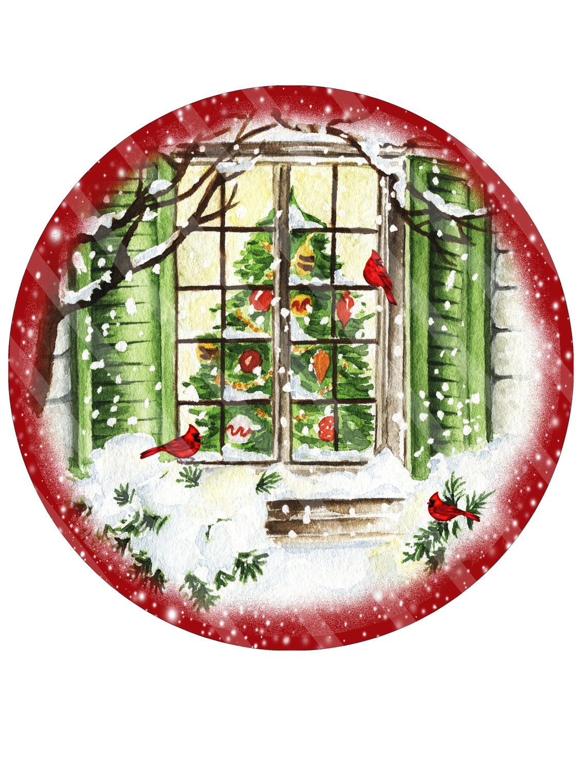 Christmas Printable Sublimation Graphic Christmas House Tree | Etsy