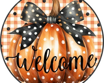 Fall Sign Printable Sublimation Graphic, Wreath Door Sign Designs ...