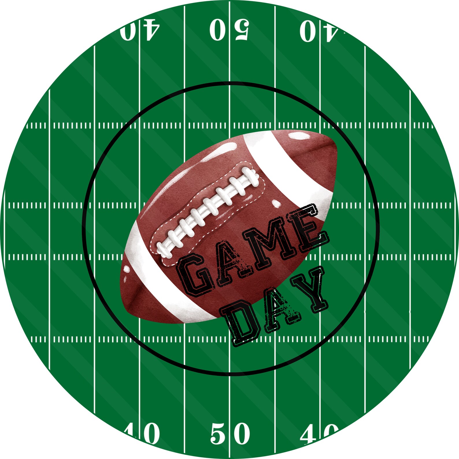 Football Spinner Printable Sublimation Graphic Game Day - Etsy