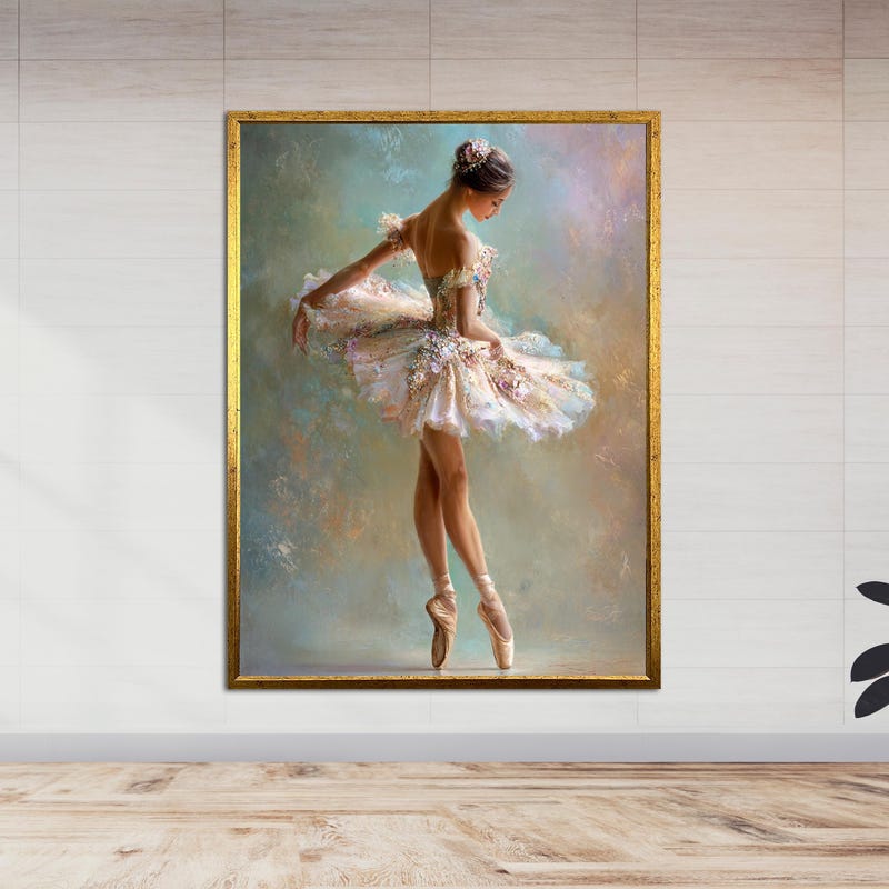 Ballerina Painting - Etsy UK