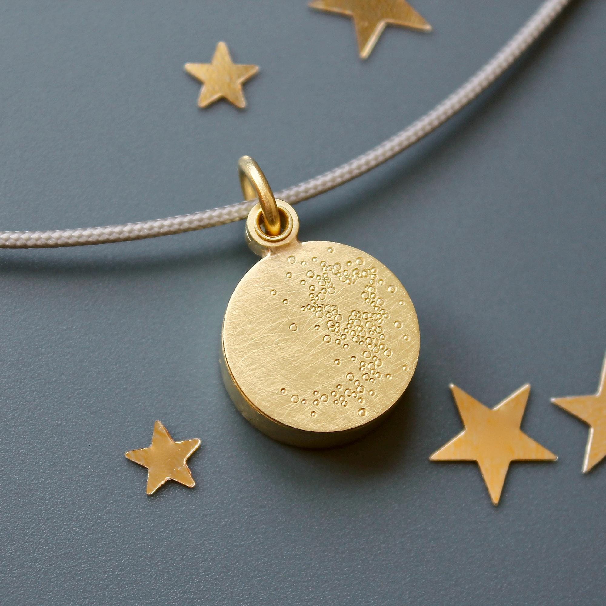 Shooting Star Floating Locket in 18ct Gold - Etsy