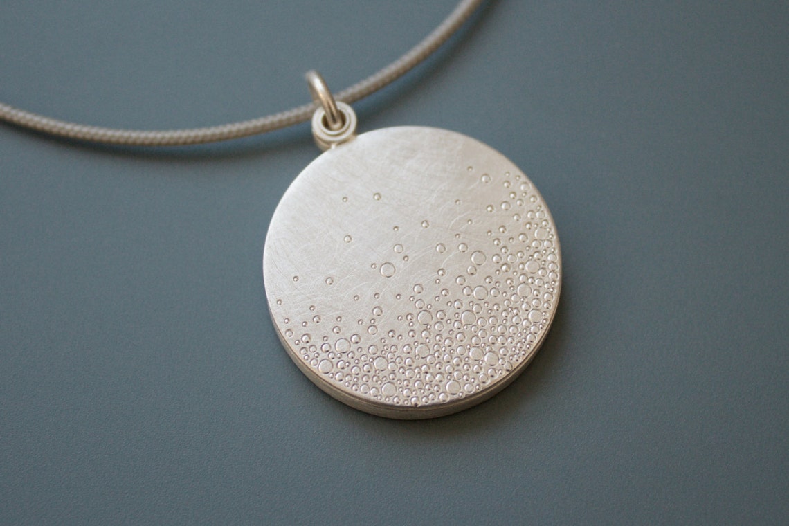 Modern Photo Locket Handmade Locket in Sterling Silver With - Etsy