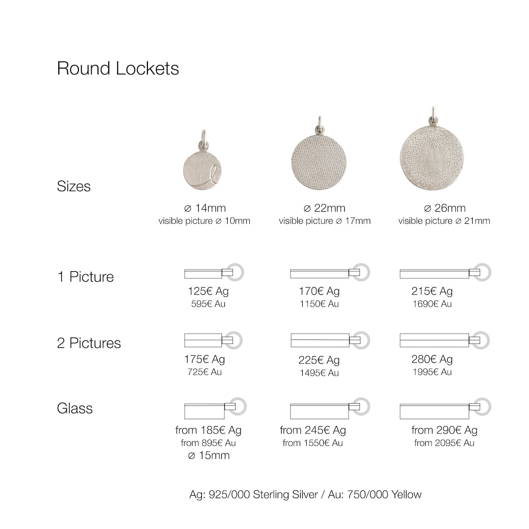 Information on Round Lockets - Etsy