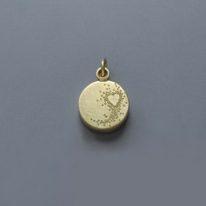 Floating Heart Locket to Customise 18ct Yellow Gold - Etsy