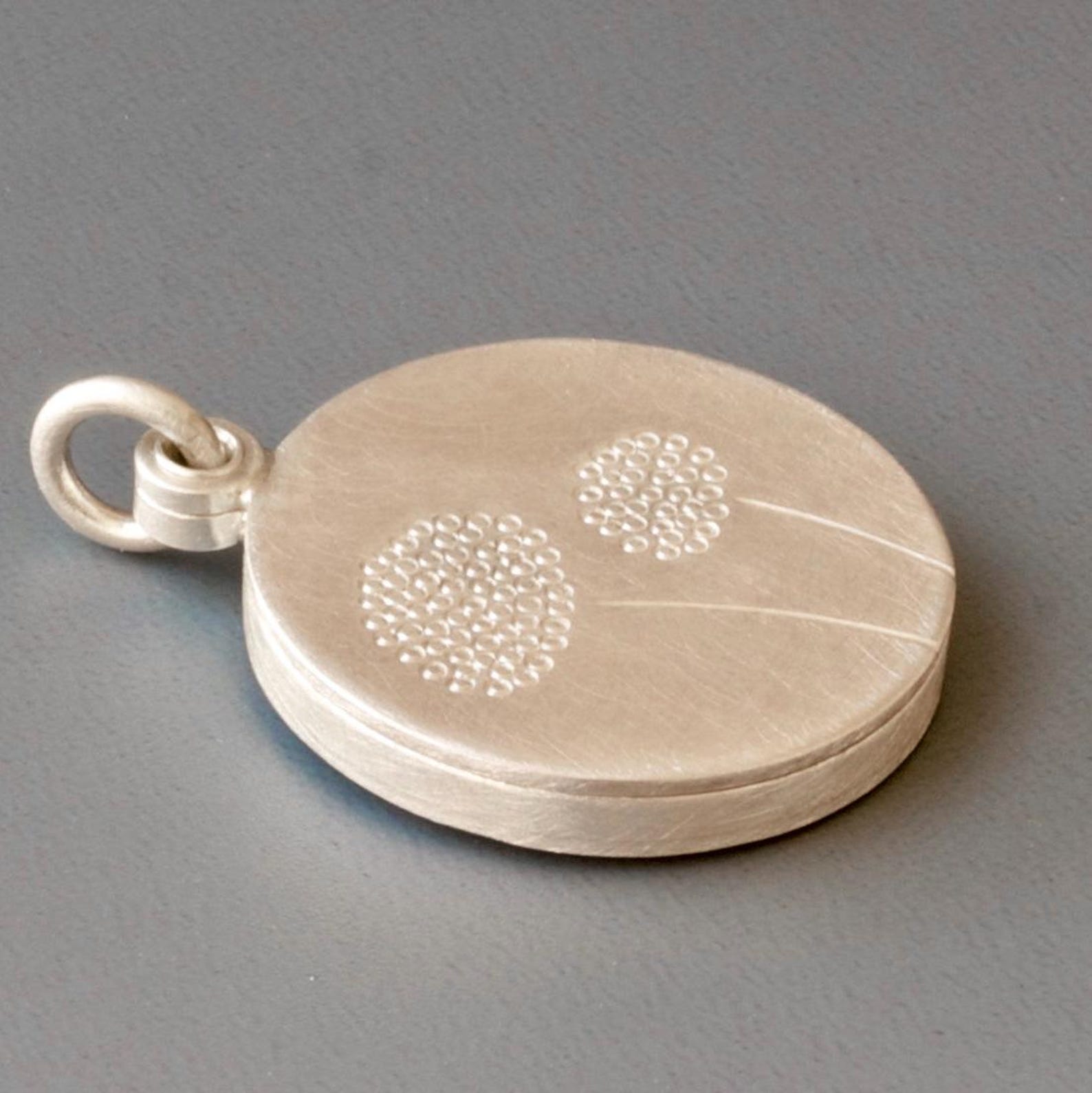 Elegant Dandelion Locket for One Photo in Sterling Silver - Etsy