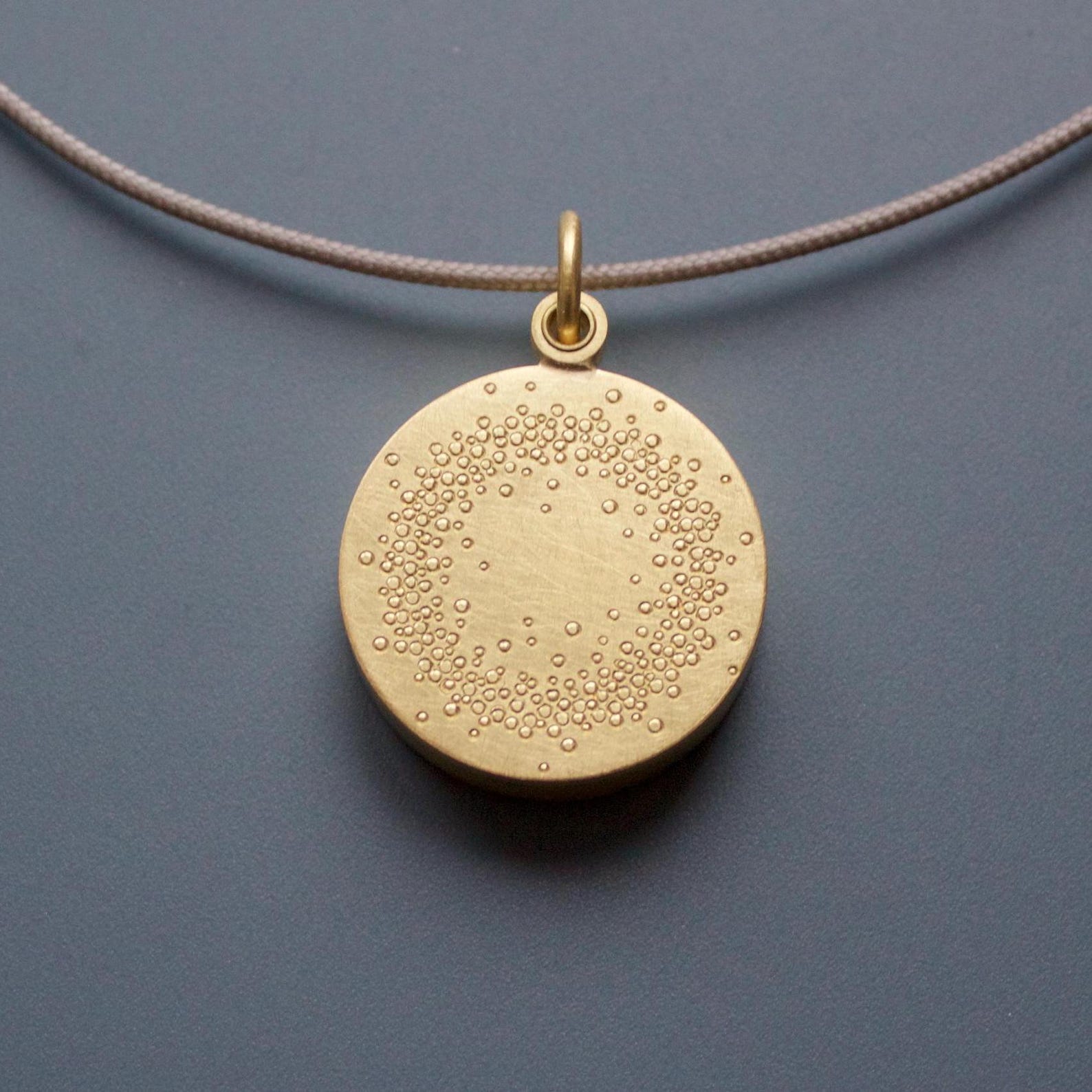 Unique Locket With Sun Moon and Stars in 18ct Gold - Etsy UK