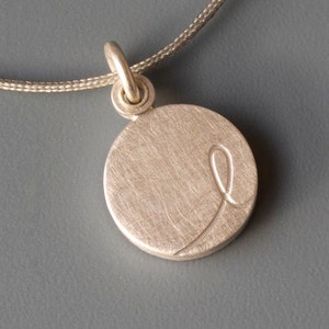 Custom Initial Locket for a Small Picture in Sterling Silver - Etsy
