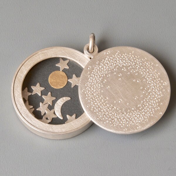 Moon Locket - Etsy