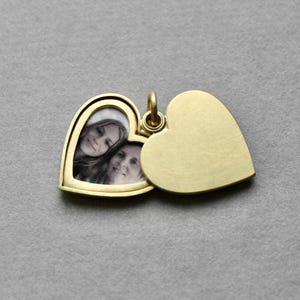Romantic Golden Love Locket for One Photo - Etsy