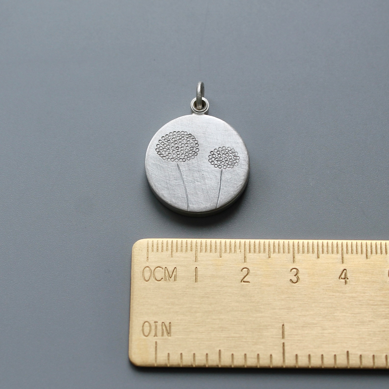 Elegant Dandelion Locket for One Photo in Sterling Silver - Etsy