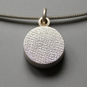 Minimalist Modern Locket for Two Small Photos Made From Textured ...